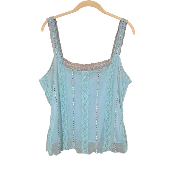 Young Essence | Tops | Young Essence Fairycore Top Light Blue Aqua Lace ...